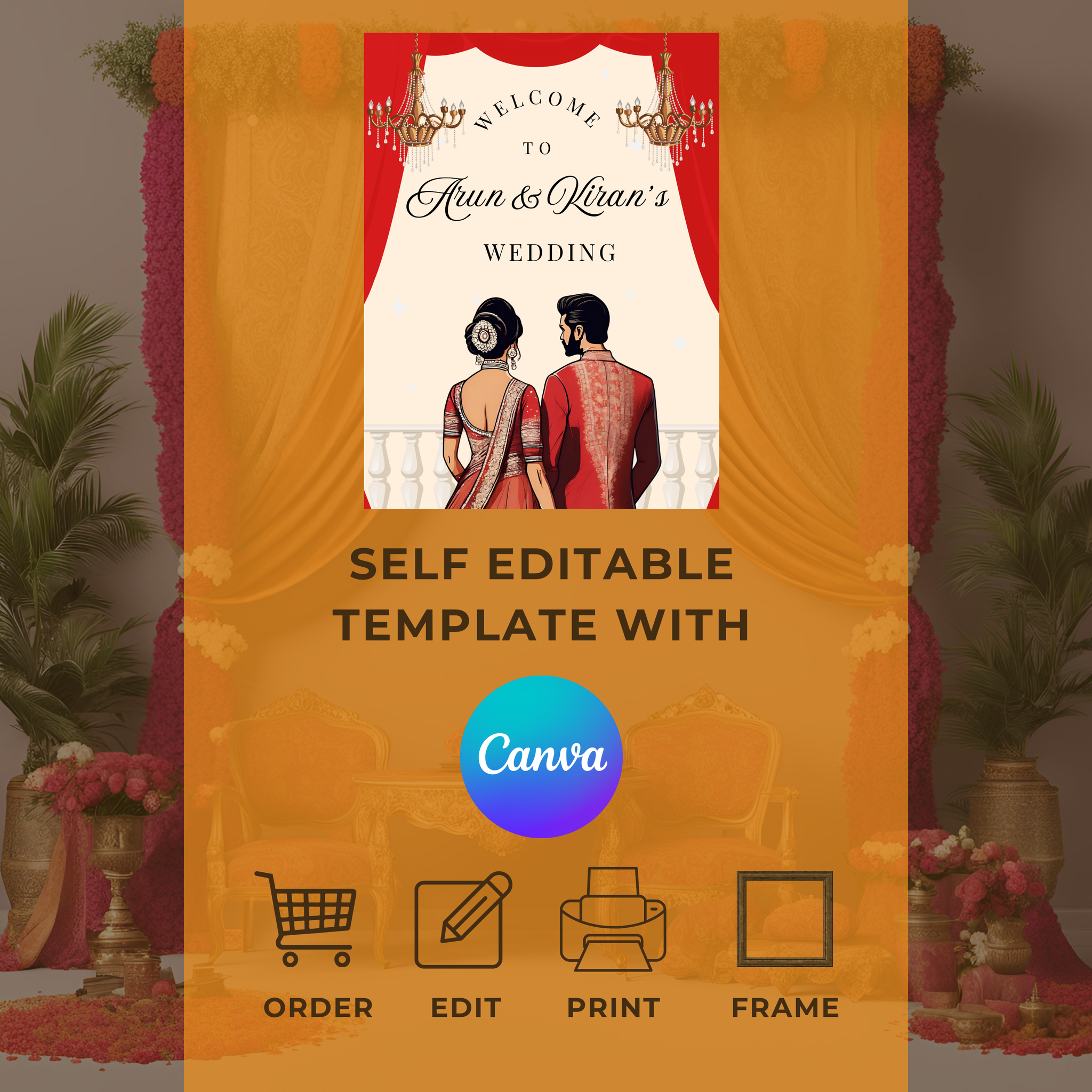 Wedding Day Entrance Board – Bansal Designs