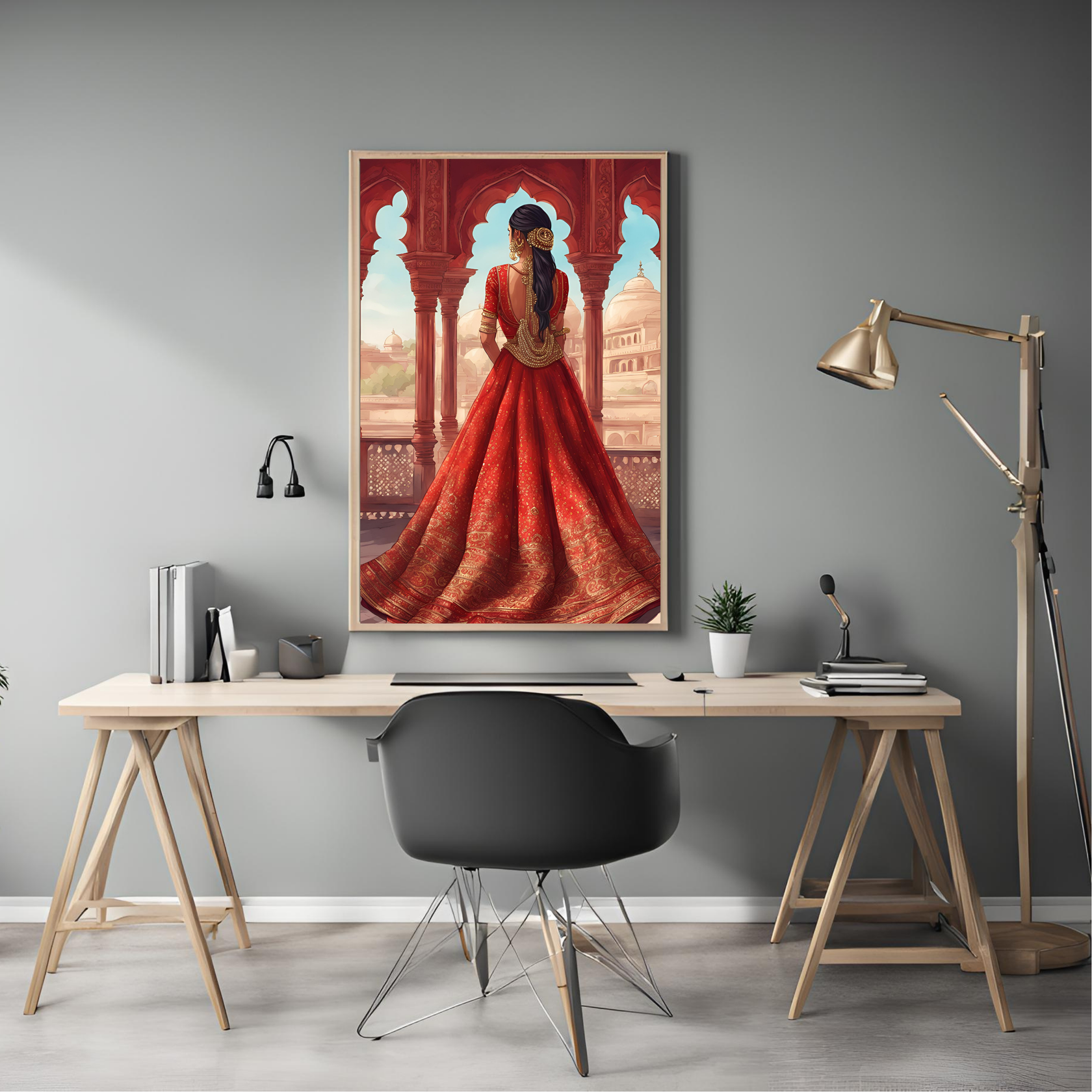 Pakistani Princess - Digital Printable Wall Art – Bansal Designs