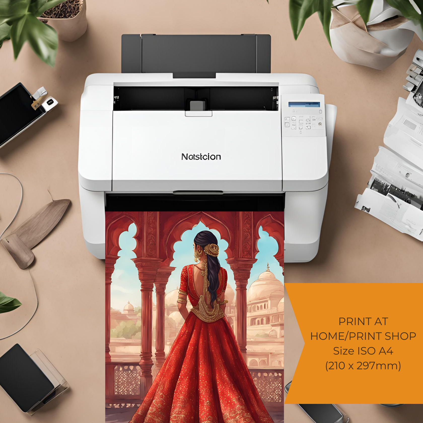 Pakistani Princess - Digital Printable Wall Art – Bansal Designs