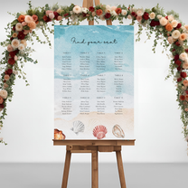 Destination Wedding Beach Seating Plan Digital Download - Online Templ ...