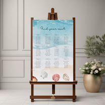 Destination Wedding Beach Seating Plan Digital Download - Online Templ ...