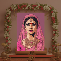 Pin the Bindi on the Bride - Wedding Game Digital Printable – Bansal ...