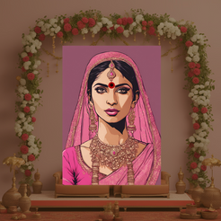 Pin the Bindi on the Bride - Wedding Game Digital Printable – Bansal ...