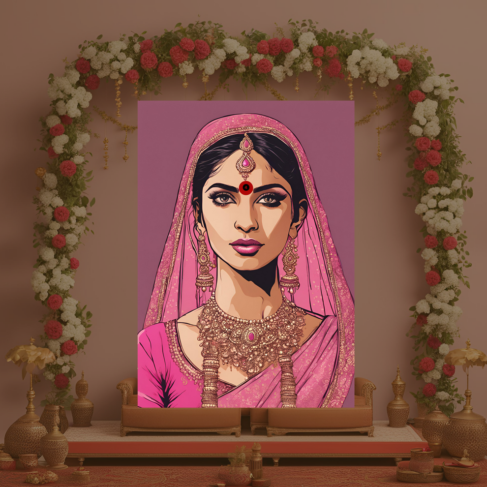 Pin the Bindi on the Bride - Wedding Game Digital Printable – Bansal ...