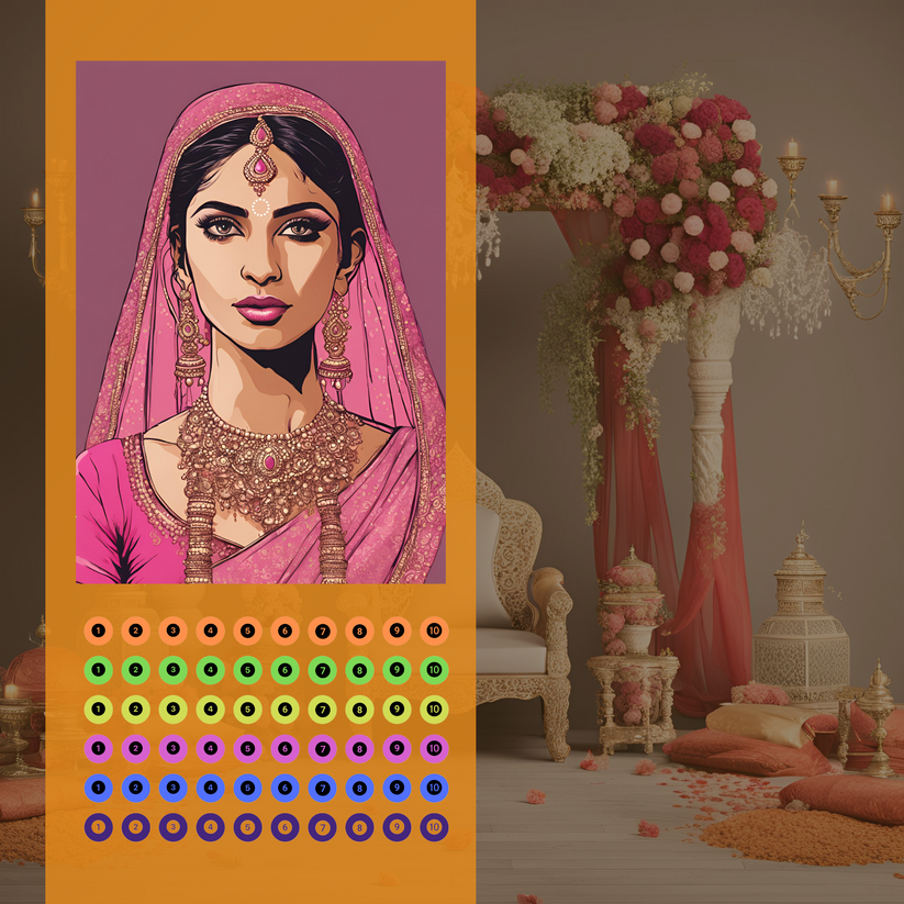Pin the Bindi on the Bride - Wedding Game Digital Printable – Bansal ...
